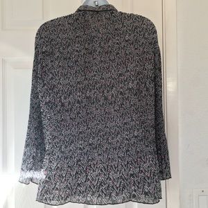 Covington | Tops | Covington Women Blouse Accordion Blouse Size L ...